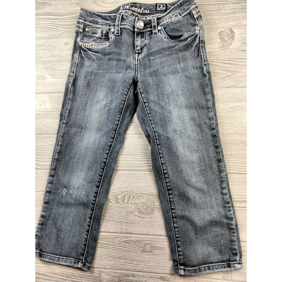L.A. idol | Jeans | La Idol Jeans Womens 5 Blue Bling Cross Flap ...